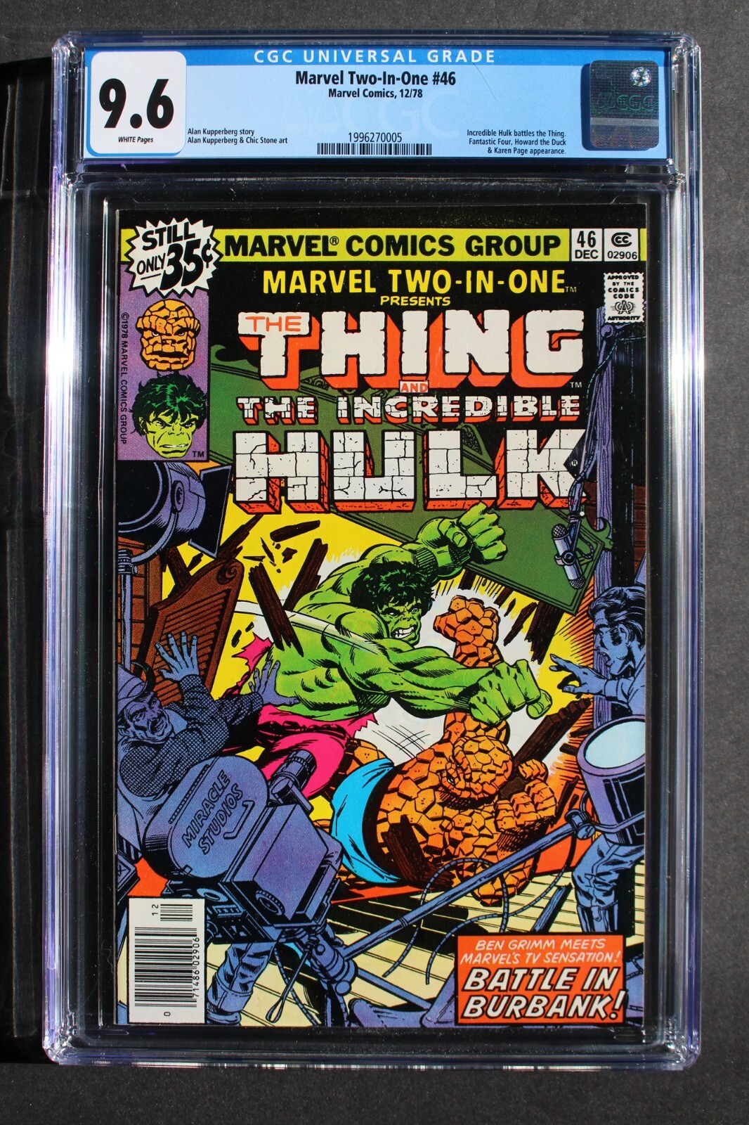 Marvel Two-In-One #46 Fantastic Four Howard the Duck 1978 HULK vs THING ...