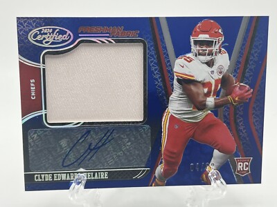 2020 Certified Clyde Edwards-Helaire Rookie Patch Autograph RPA Blue ...