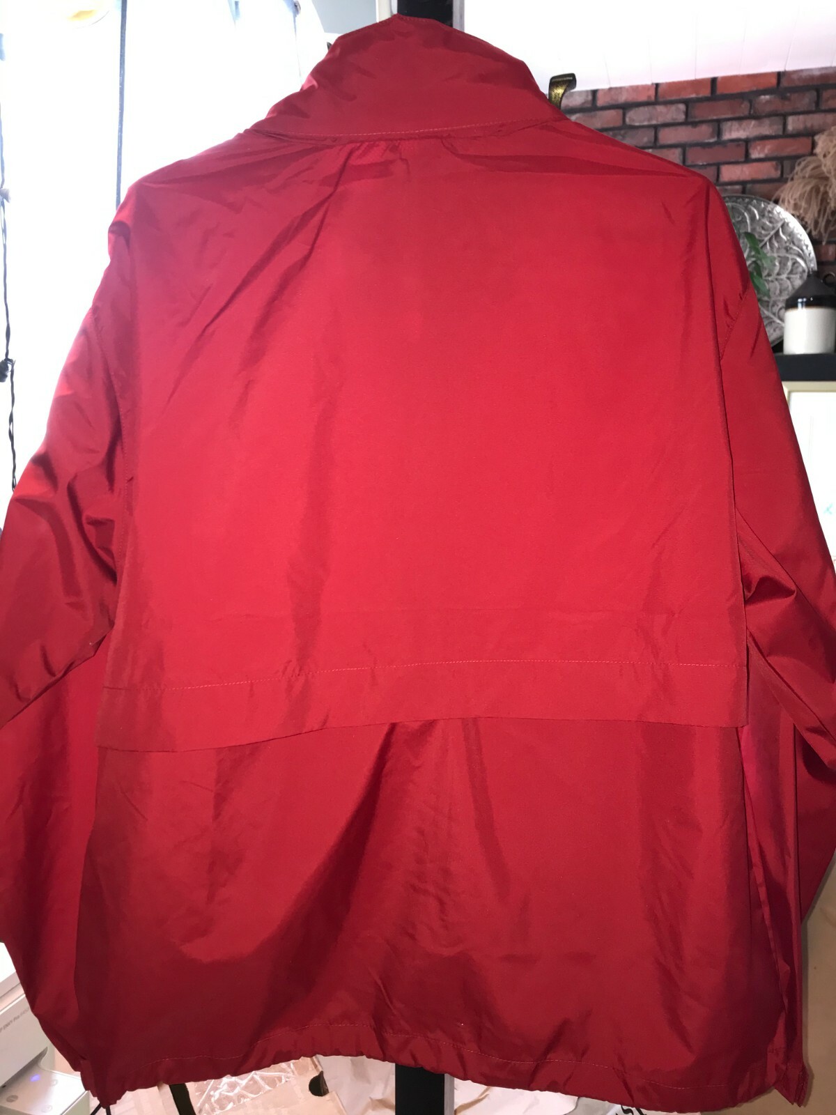 CHARLEROI PLANT HOME OF PYREX Corning Glass RED Windbreaker RAIN JACKET ...