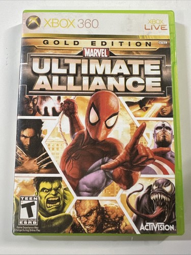 RARE Marvel Ultimate Alliance Gold Edition Xbox 360 | eBay