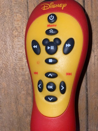 Disney Mickey Mouse DVD2050C DVD-PLAYER Remote Control, Red/Yellow OEM ...
