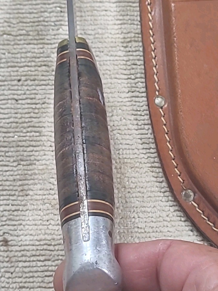 Vintage Western USA L66 Hunting Fixed Knife with Sheath, Stacked ...