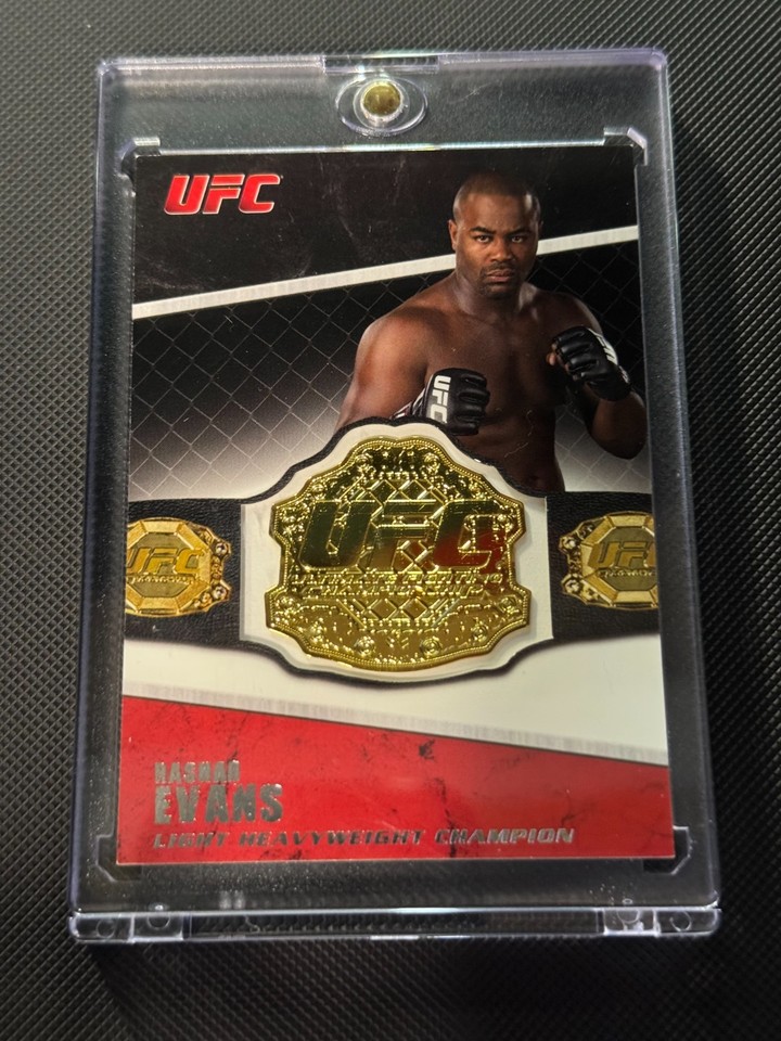 2011 Rashad Evans Topps UFC Title Shot Championship Belt Plate Relic # ...