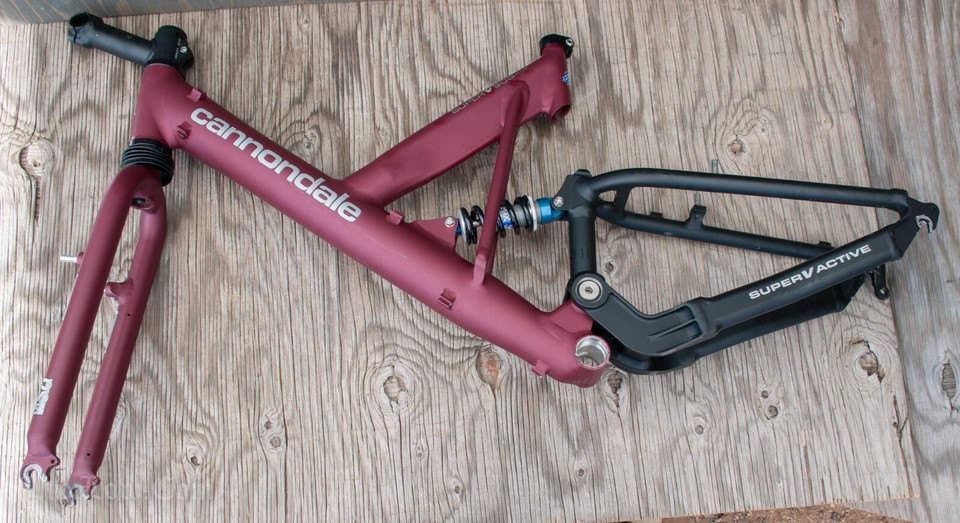 Vintage Cannondale Super V900 Comp MTB Bike FRAME HeadShok FORK ...