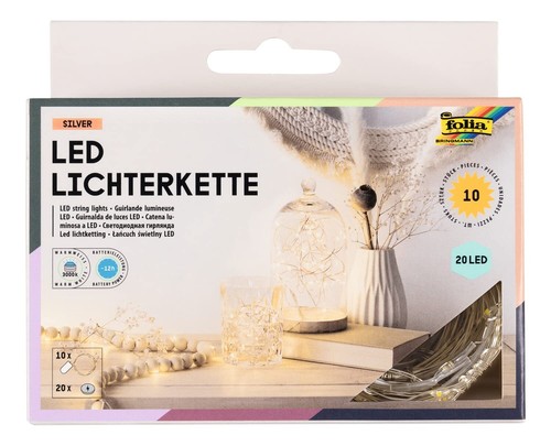 folia 987 - 10x Micro LED Fairy Lights with 20 LEDs in Warm White ...