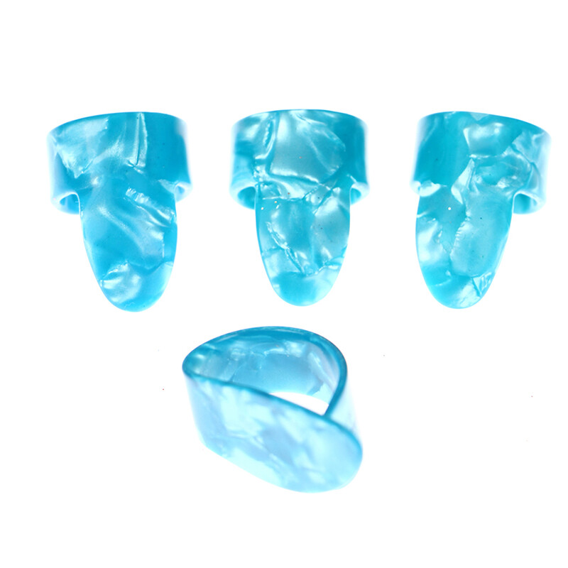 4pcs Guitar Plectrums Sheath Thumb Finger Picks for Acoustic Bass ...
