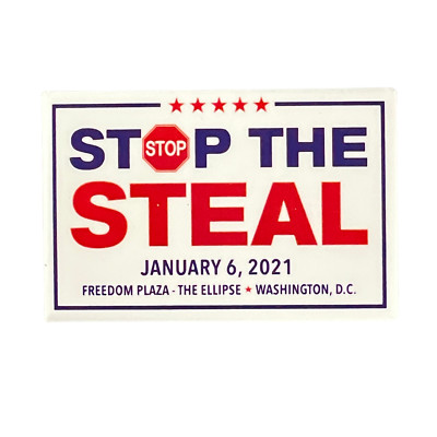 Stop Steal Save America March Button President Trump Pinback Pin Badge ...