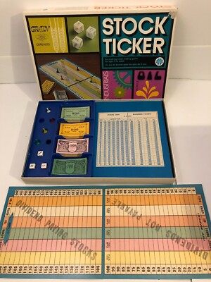 Vintage 80's Stock Ticker Board Game E187 - Copp Clark - complete game ...