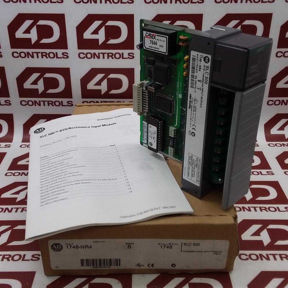 Allen Bradley 1746-nr4 Ser. B Rev 2 SLC 500 RTD Input Module 1746NR4 ...