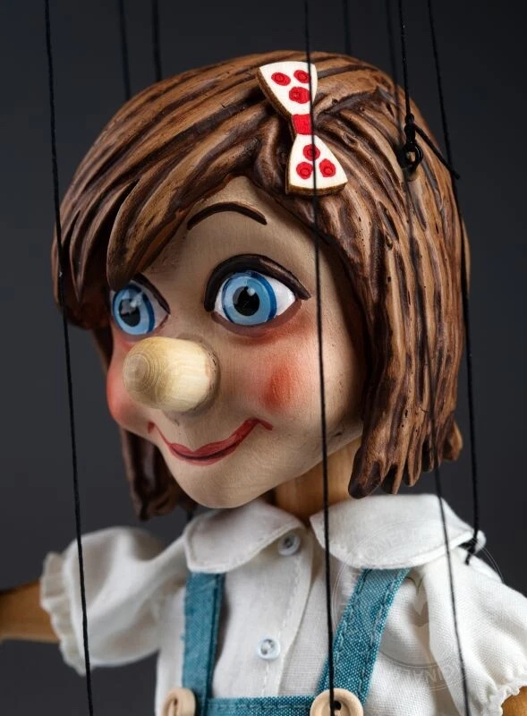 Wooden Marionette Puppet Girl