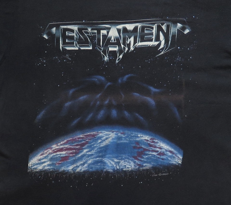 Testament Vintage T Shirt 1988 New Order Tour 1988 Bay Area Thrash ...