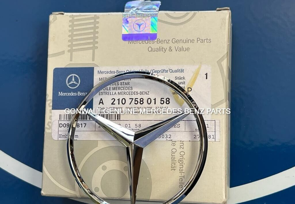 Mercedes Benz Rear Boot Trunk Lid Emblem Badge Star OE 2017580058 190D ...