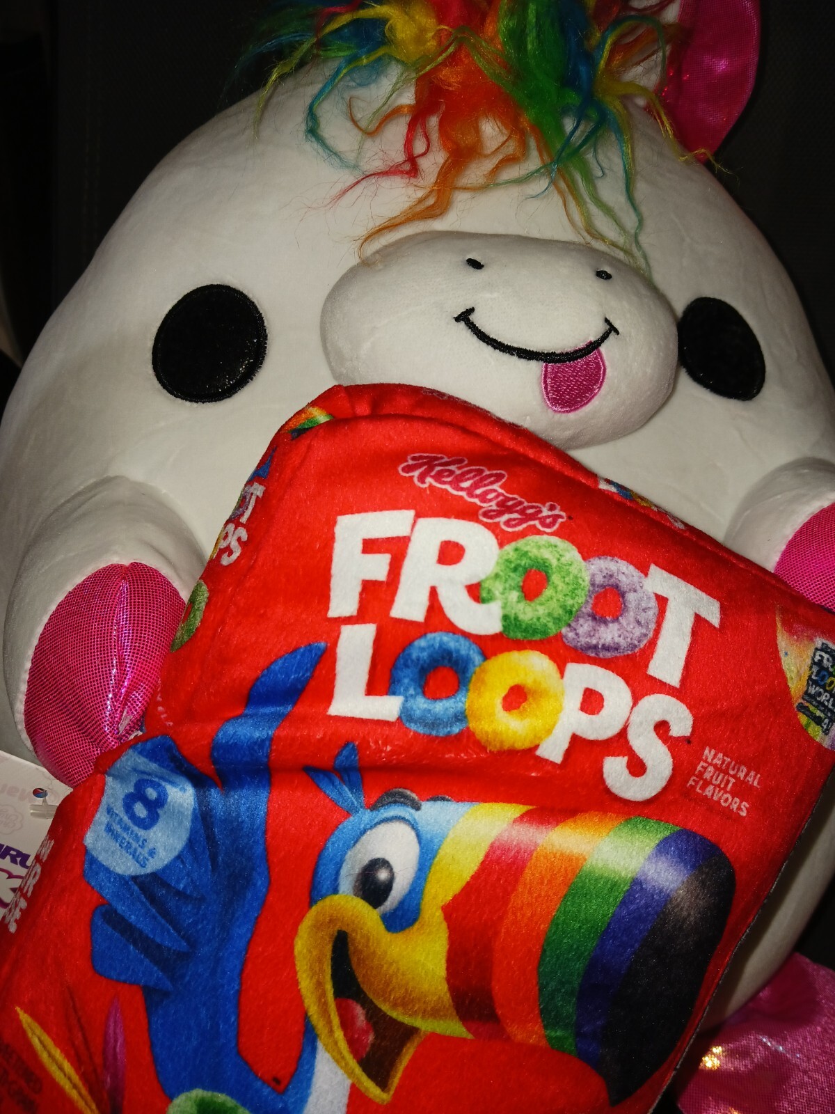 NWT Zuru Snackle Richard The Unicorn 14” Plush w/ FROOT LOOPS Snackles ...
