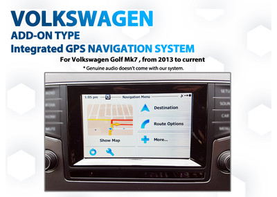 Volkswagen Golf Mk7 GPS Navigation retrofit latest GPS Map add on Kit ...