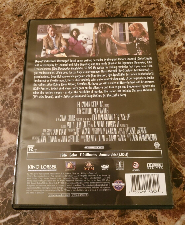 52 Pick-Up - DVD - Roy Scheider - Ann-Margaret 738329150525 | eBay