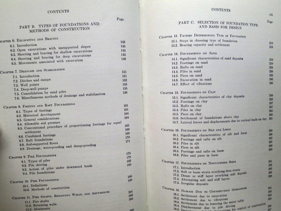 Foundation Engineering, R B Peck, et al., 1953, John Wiley - 1st ed ...