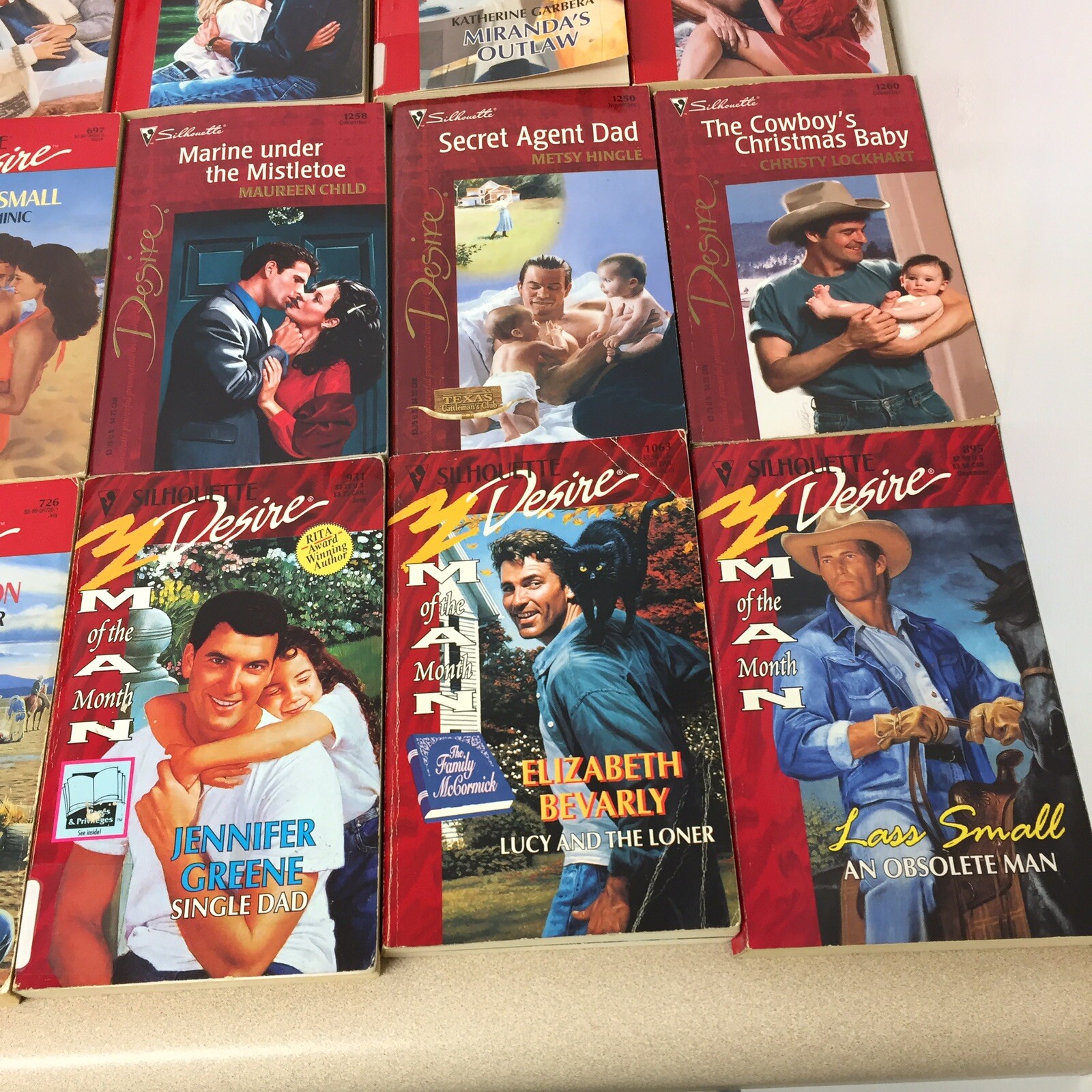 Lot of 20 Silhouette Desire Romance Novels Books Red Covers EUC V2 | eBay