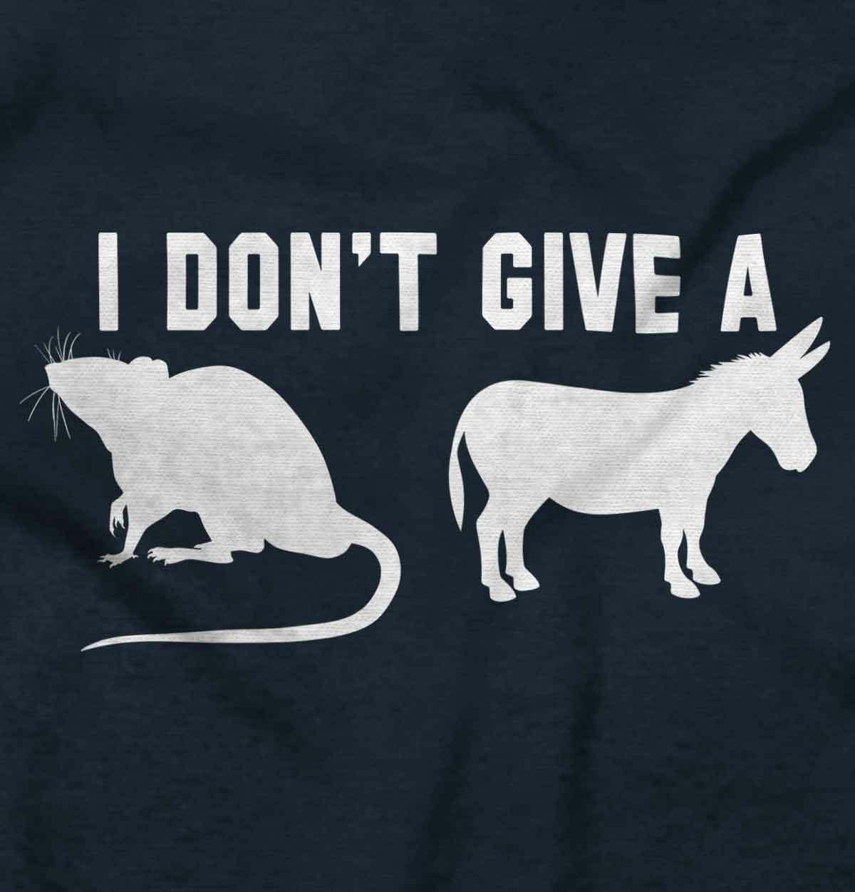 Don’t Give A Rats Donkey Funny Rude Sarcasm Hoodie Hooded Sweatshirt ...
