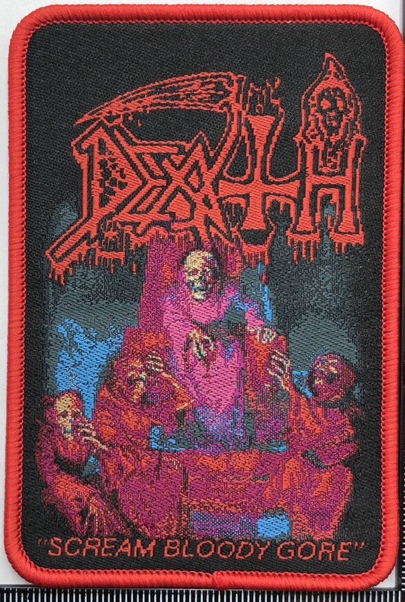 Death Exclusive Woven Patch Obituary Cancer Autopsy Morbid Angel ...