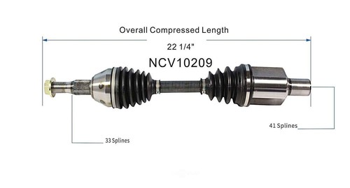 Axle Shaft Assy- CV Shaft GSP North America NCV10209 | eBay