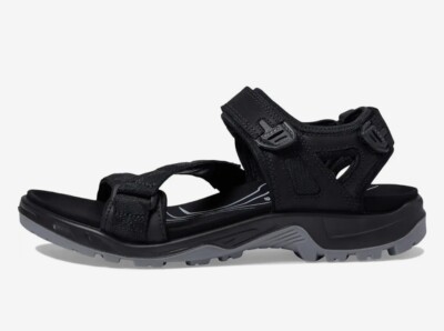 Ecco Yucatan Coast Sandal Men's Size 43 or US 9 9.5 Black on Black ...