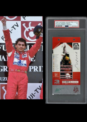 RARE Ayrton Senna Winner 1993 Japanse Grand Prix F1 Ticket Stub Oct PSA ...