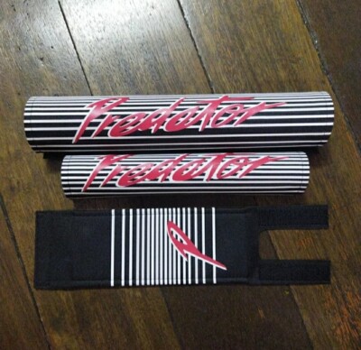black set silver line PREDATOR red custom REPRO BMX oldschool vintage ...