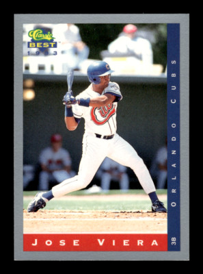 1993 Classic Best # 31 Jose Viera Card (ML) Orlando Cubs Chicago Cubs ...