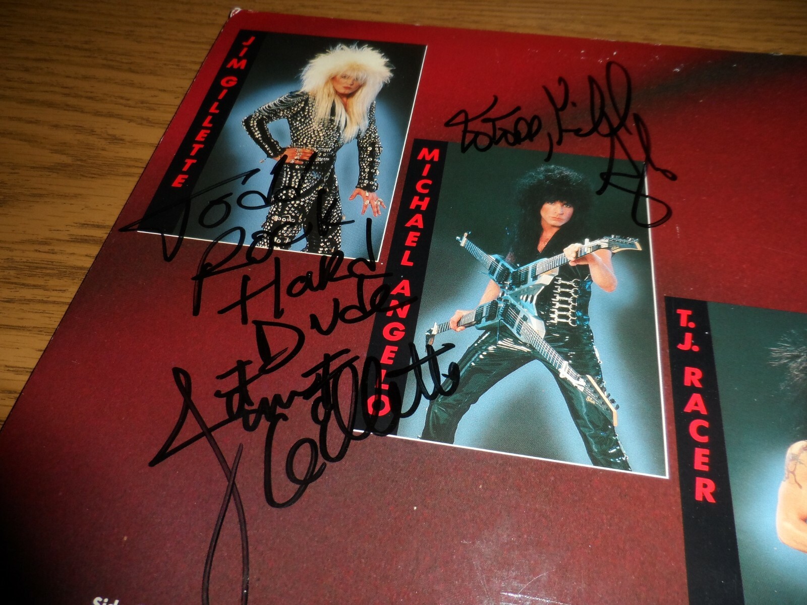 NITRO signed/autographed O.F.R.Vinyl album by JIM GILLETTE & MICHAEL ...