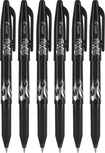 Erasable & Refillable FriXion Gel Pens, 0.7mm Fine Point - Black Ink ...