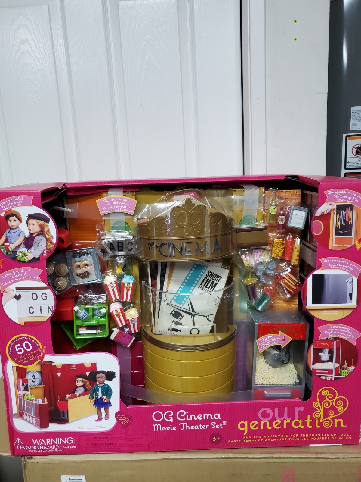 Our Generation Movie Theater / Cinema Playset for 18" Dolls / American ...