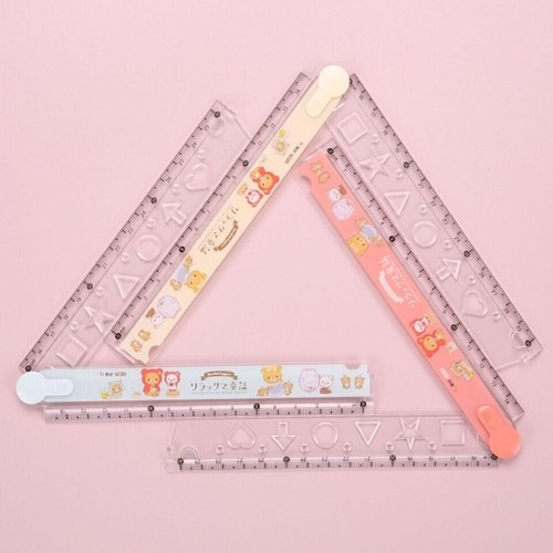 Multifunctional Transparent Ruler 30cm Folding Grid Ruler New Graduated ...