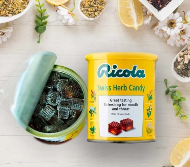 100, 250 g. Ricola Swiss Herb Candy Lozenges Soothing Relieve Cough ...