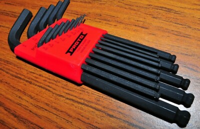Proto® J4995 13 Piece Round Ball Head Hex Key Set 0.050" to 3/8" L key ...