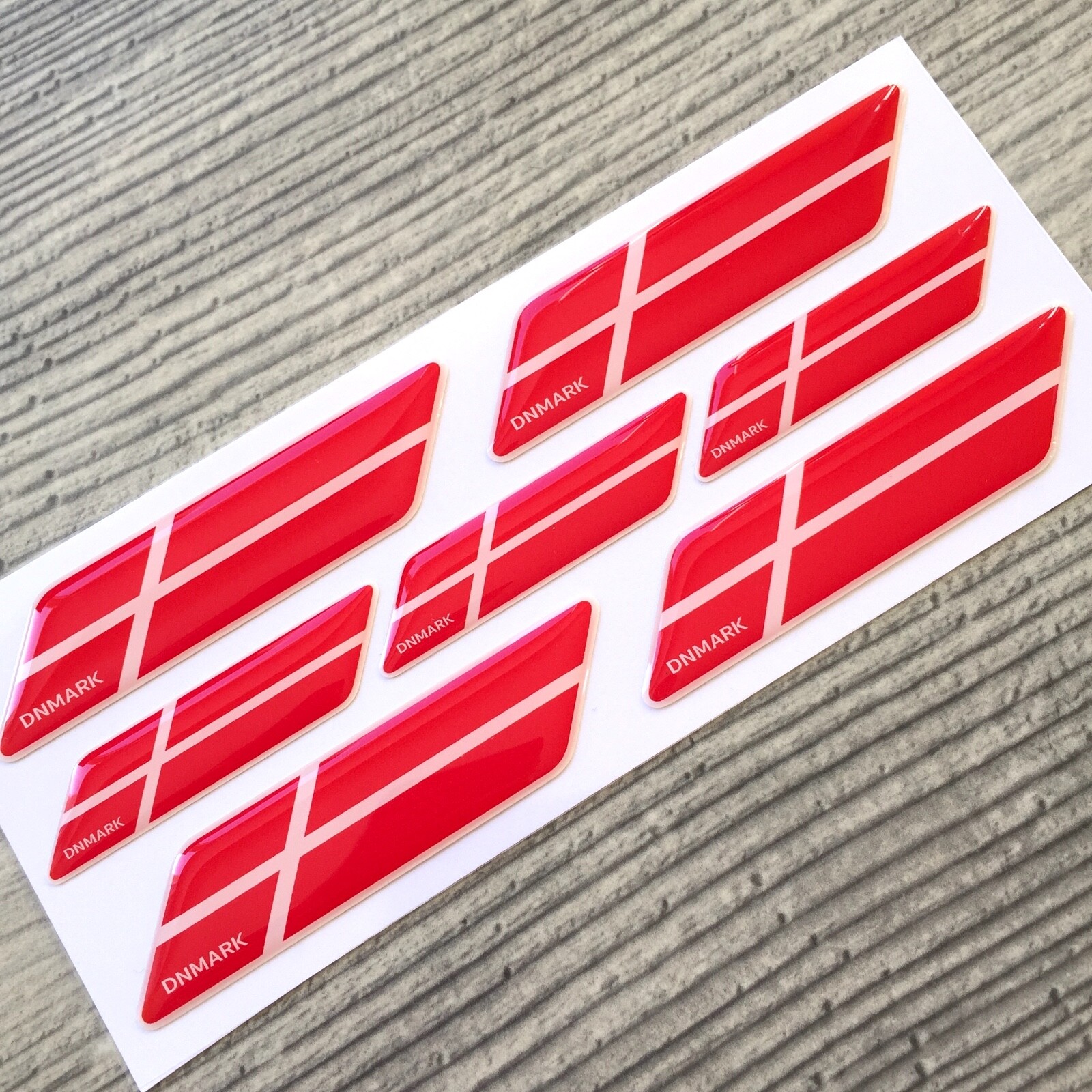 Denmark flag 3d domed emblem decal sticker car tuning | eBay