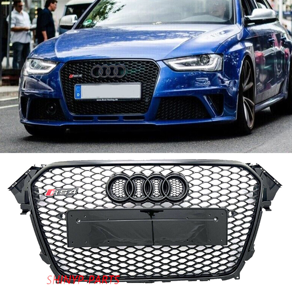 Grille for Audi A4 S4 B8.5 RS4 Style 2013-2015 Front Grill Bumper Mesh ...