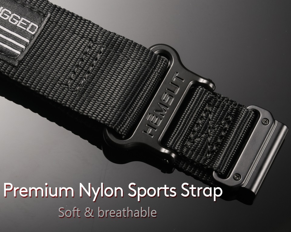 Compatible With Garmin Watch Band Super Rugged Nylon Sports Watch Strap ...