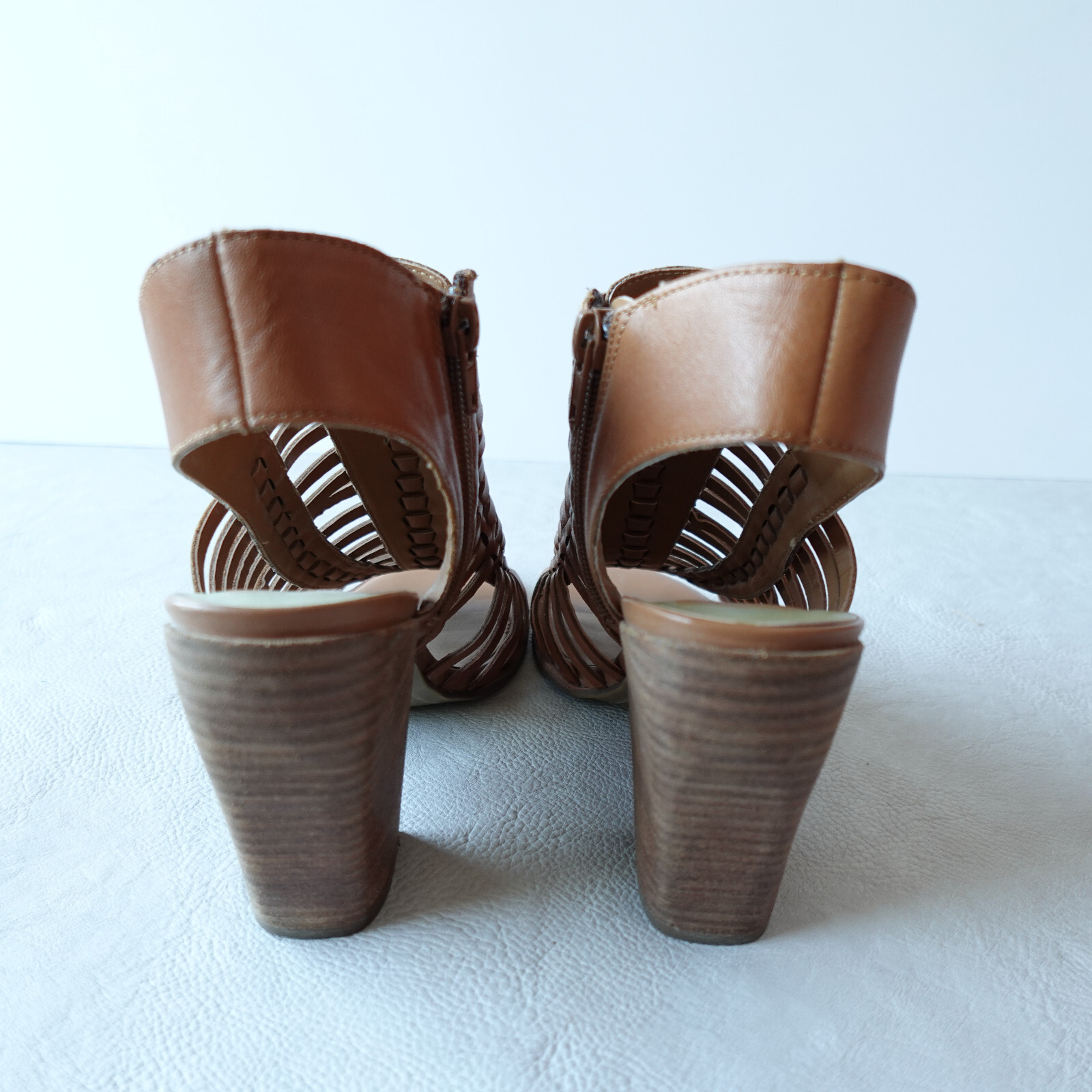Dolce Vita Sandels Gladiator Brown Leather Woven Size 8 | eBay