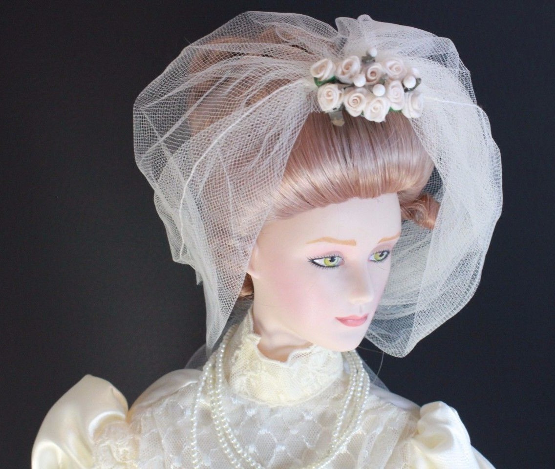 Franklin Mint Heirloom - Gibson Girls, Bride - 23" Porcelain Doll | eBay
