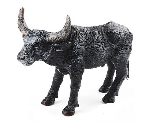 Black African Buffalo Animal Toy PVC Action Figure Kids Toys Party ...