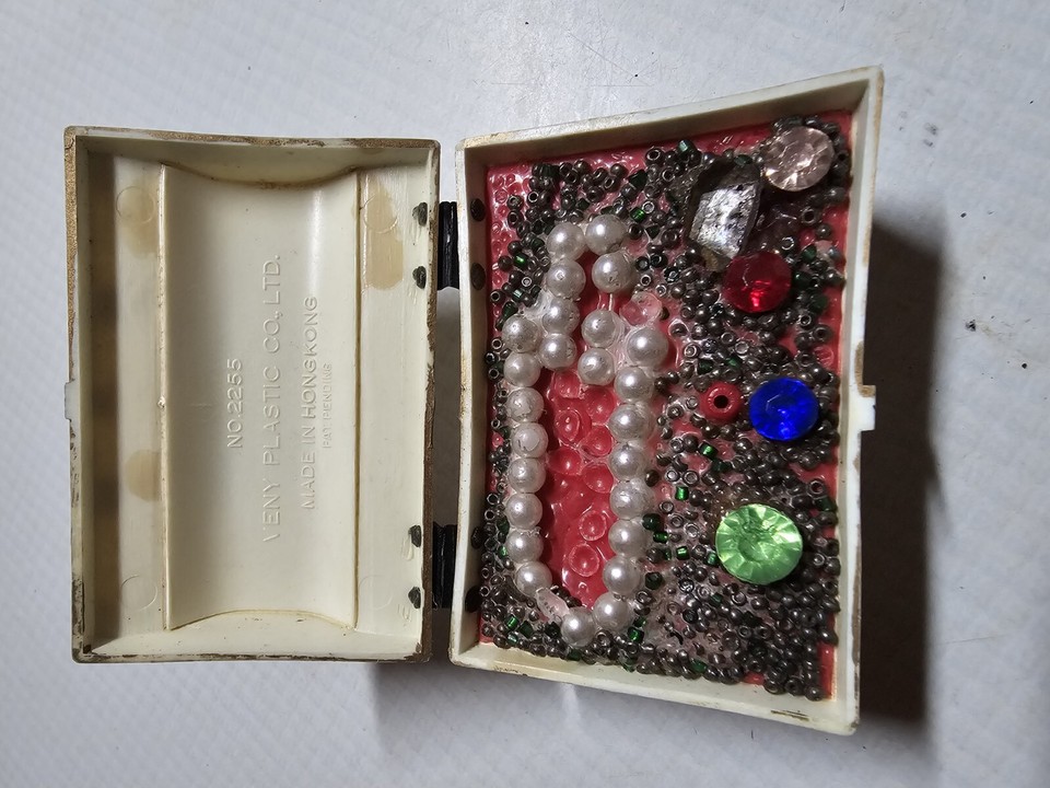 Rare TREASURE CHEST for AQUARIUM Estate Sale VINTAGE JEWELS GEMS ...