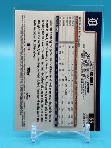2025 Topps Series 1 Jake Rogers Spring Training Foil #55 Detroit Tigers ...