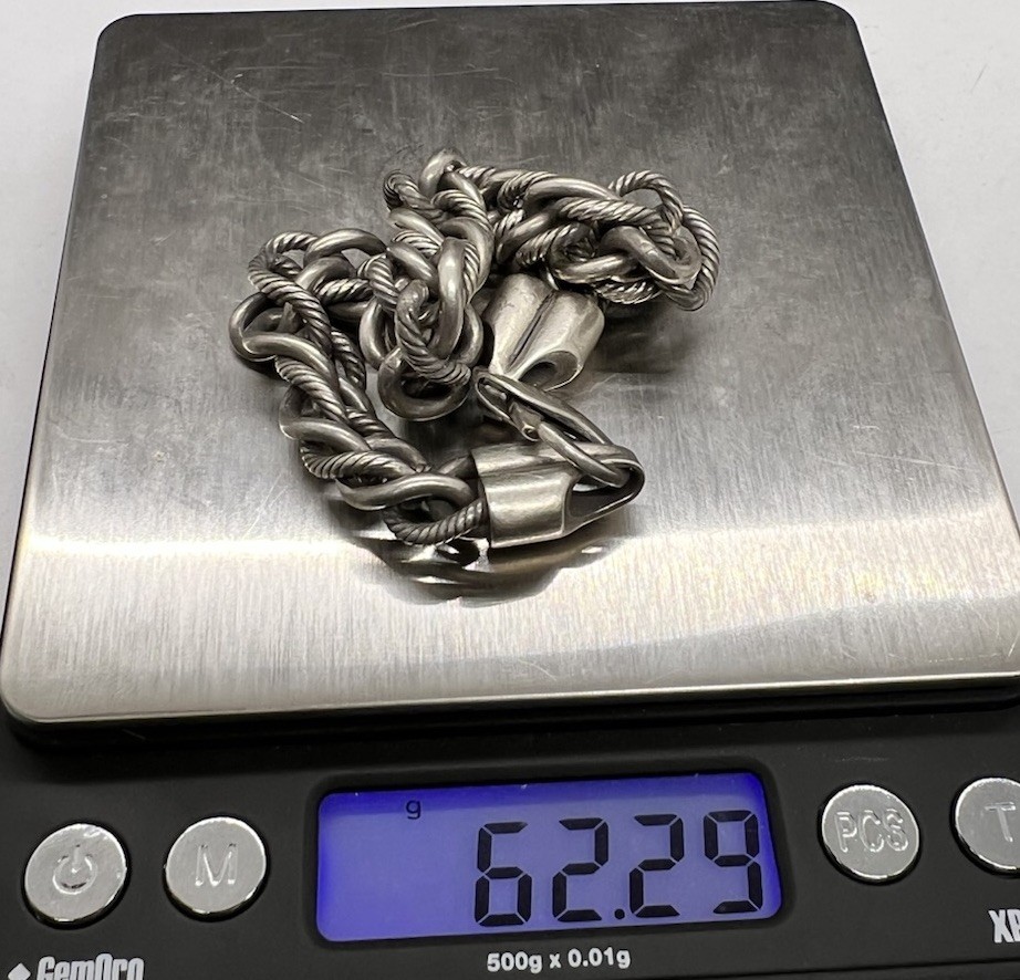 James Avery Sterling Silver Bold Twisted Link Cord Bracelet Men’s Heavy | eBay