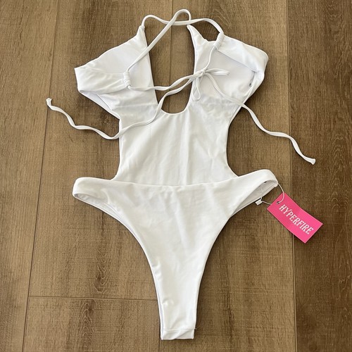 HYPERFIRE Women's Sexy Criss Cross Halter Bathing Suit Cut Out Backless ...