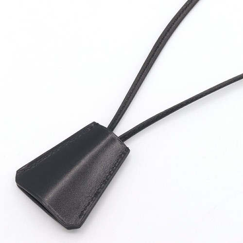 HERMES Neck Strap for Kelly Watch Crochette Black Box Calf Pendant Bag ...