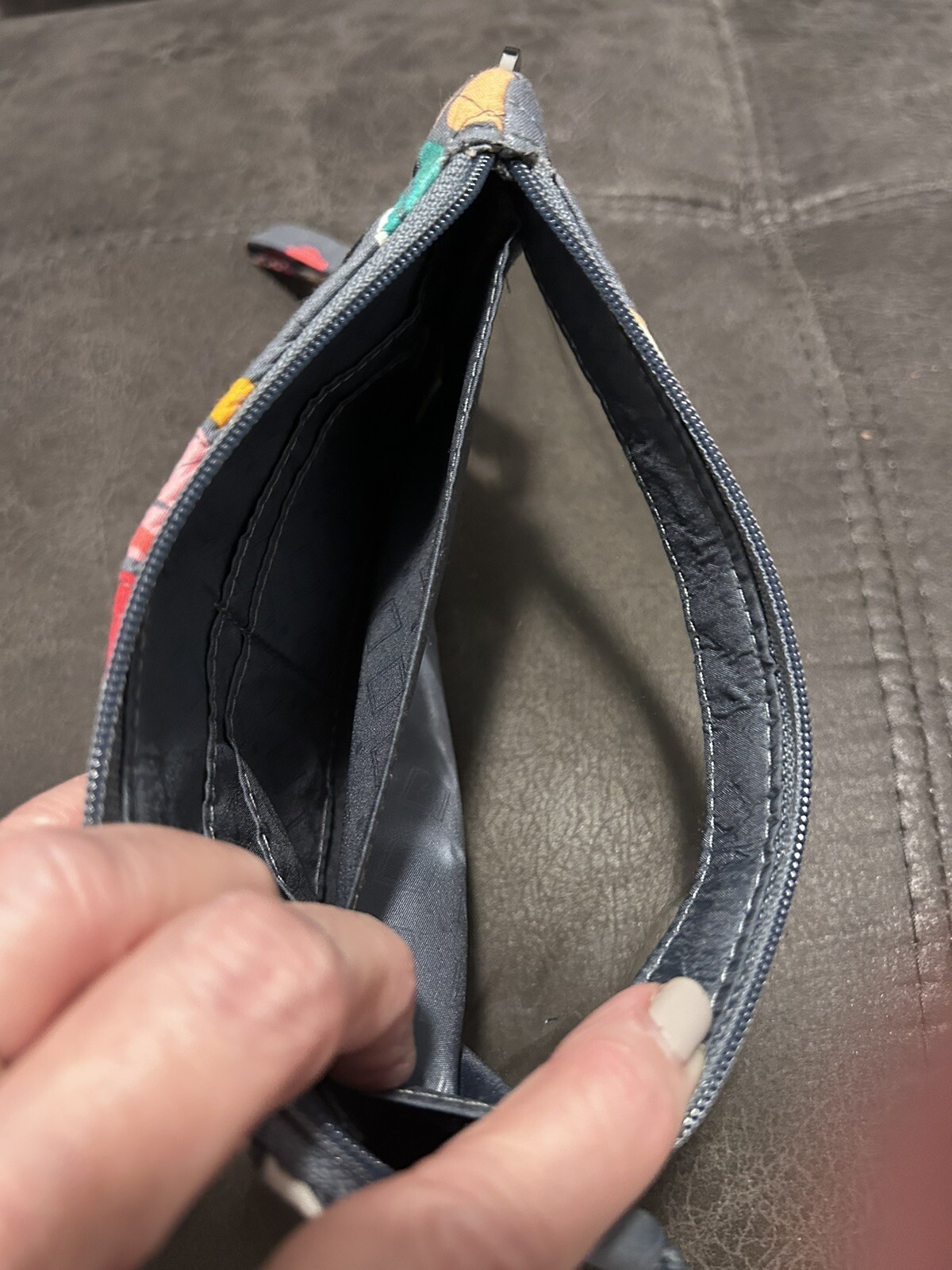 vera bradley rfid tech Zip ID card wallet wristlet Gr… - Gem