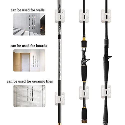 Fishing Rod Clips with Screws, Wall Mounted Rod Clips for Fishing Poles ...