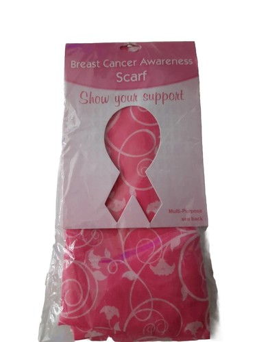 New Breast Cancer Awareness Infinity Scarf Pink Floral 722950323892 | eBay