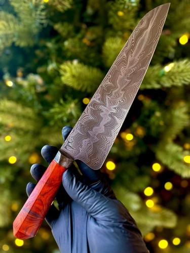 Neil Kamimura Damascus blade 13” | eBay