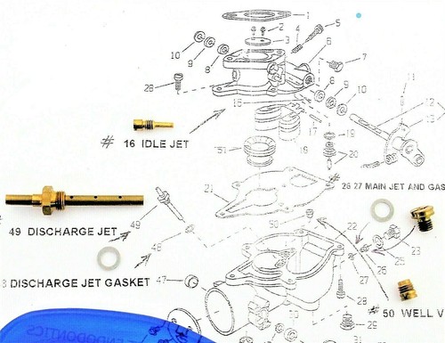 ZENITH Carburetor Jet Kit fit Wisconsin TJD LZ63BC LZ63BC2 13452 13453 ...